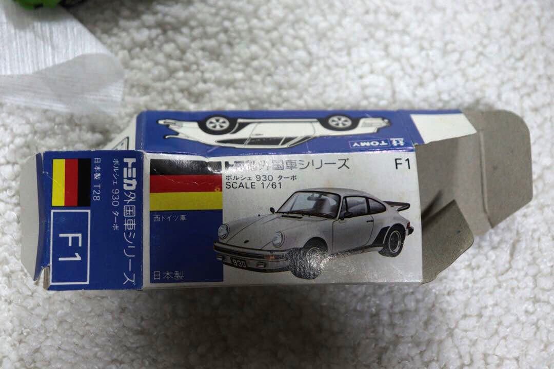 ポルシェ　930ターボ　日本製　トミカ　F1 1979 青箱