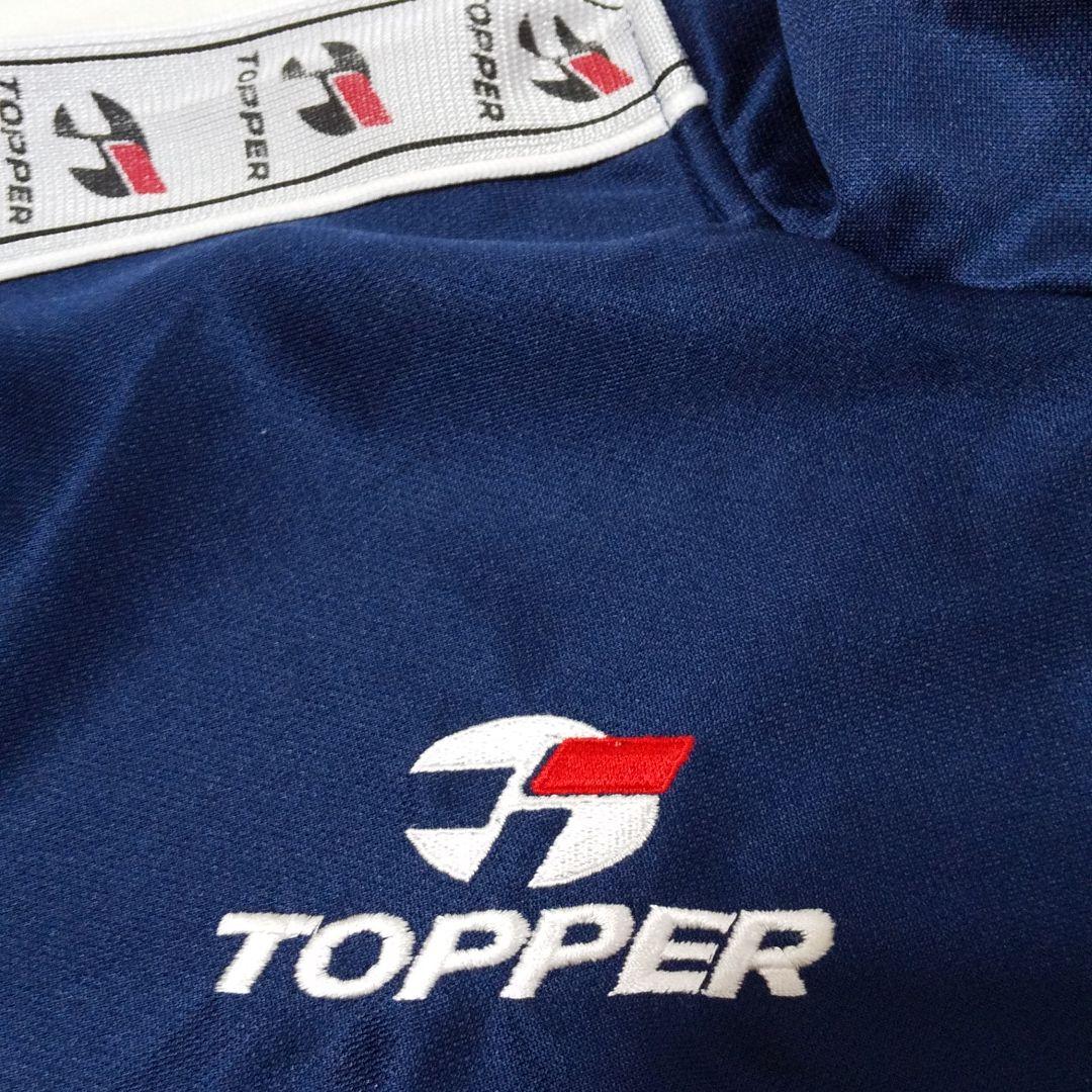美品 TOPPER トッパー ジャージ 上下 セット「Ｌ」紺 ネイビー 美品