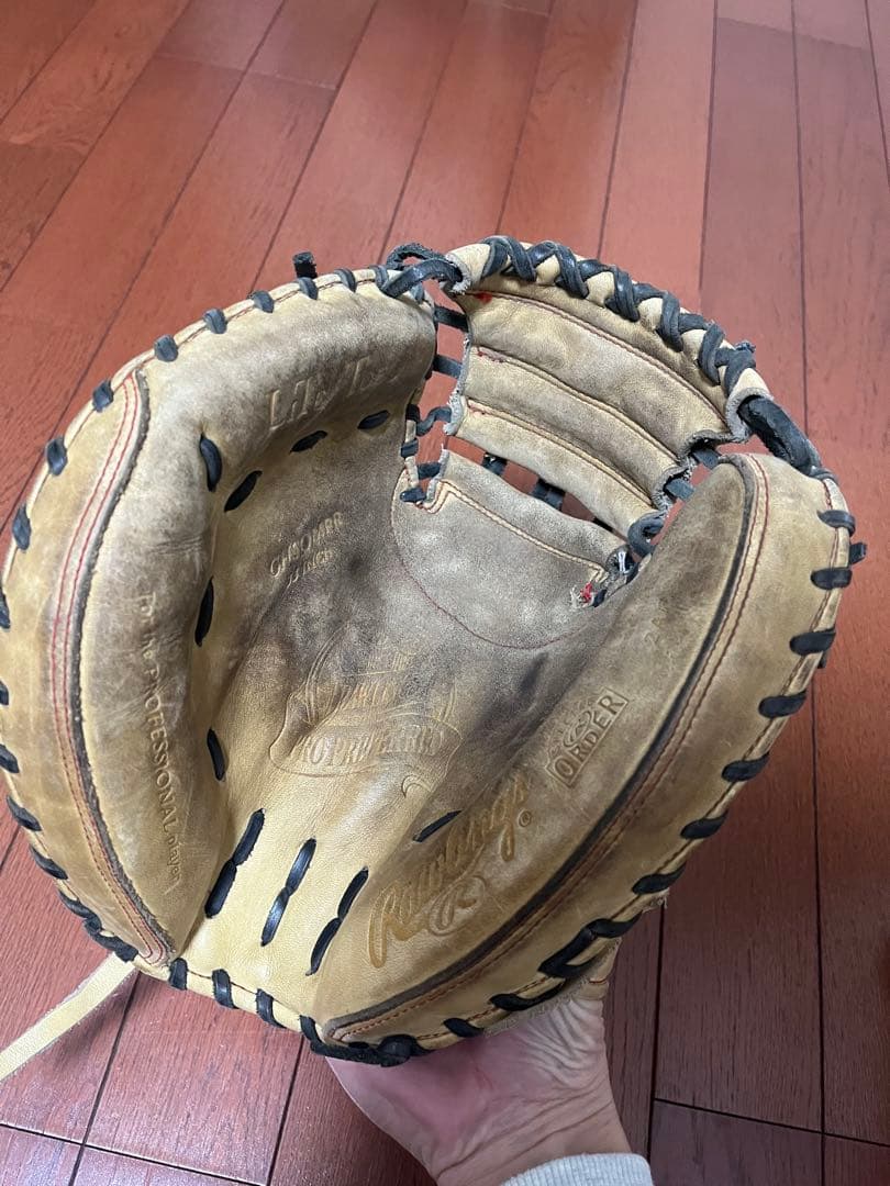 Rawlings 硬式グローブ キャメル 収納袋付き