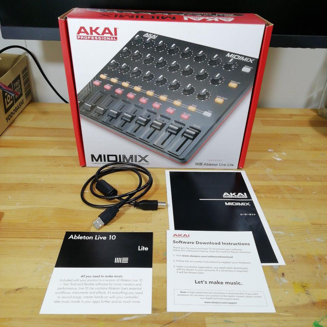 動作確認済 AKAI MIDIMIX MIDIコントローラー アカイ 付属品あり