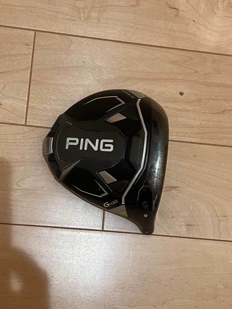 PING　G430MAX 9° 新品ヘッドカバー付　ネジ&スリーブ付き