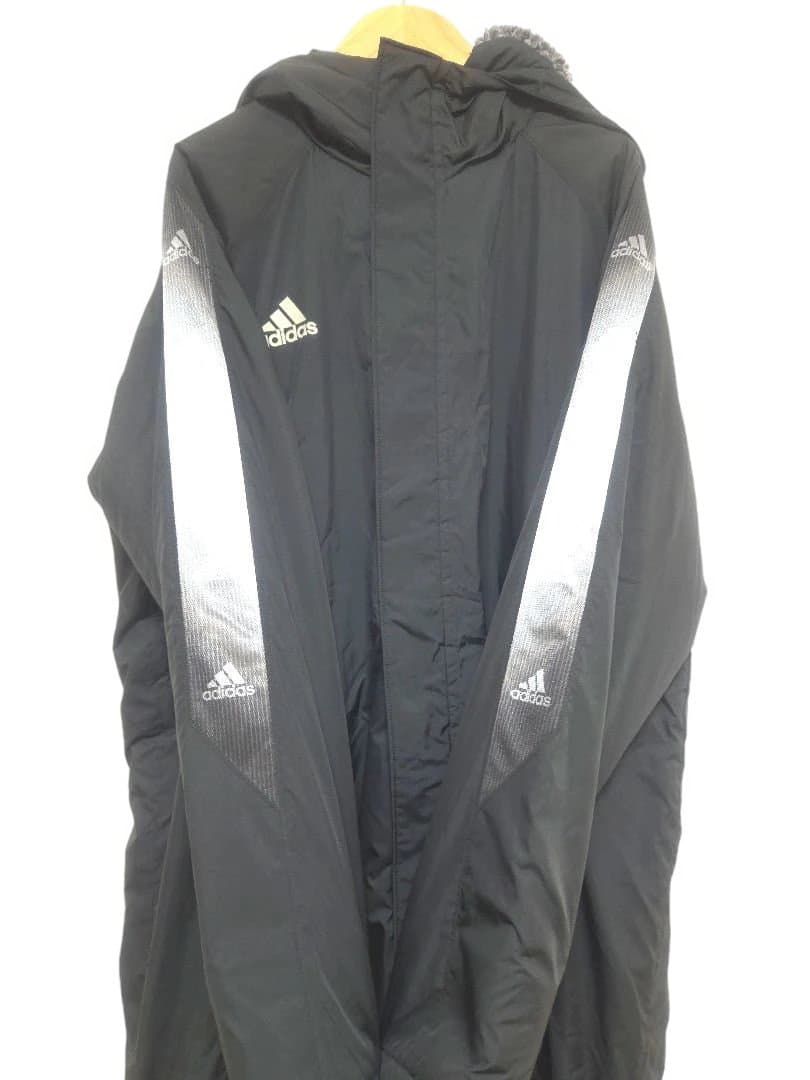 adidas　ベンチコート　黒　climaproof ロングコート ボア XL