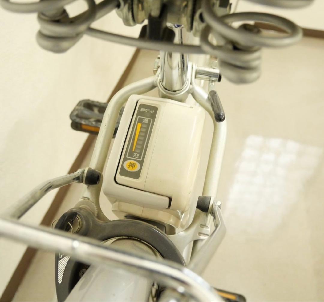 直接引き取りのみ 大阪 電動アシスト自転車 シルバー 前カゴ付き YAMAHA