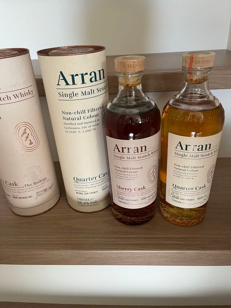 Arran シングルモルトスコッチウイスキー 700ml 2本セット