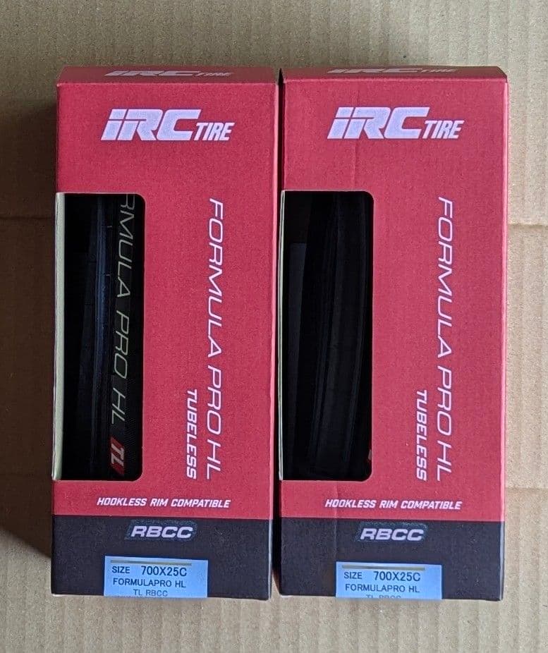 新品2本 IRC FORMULA PRO HL 700X25C チューブレス