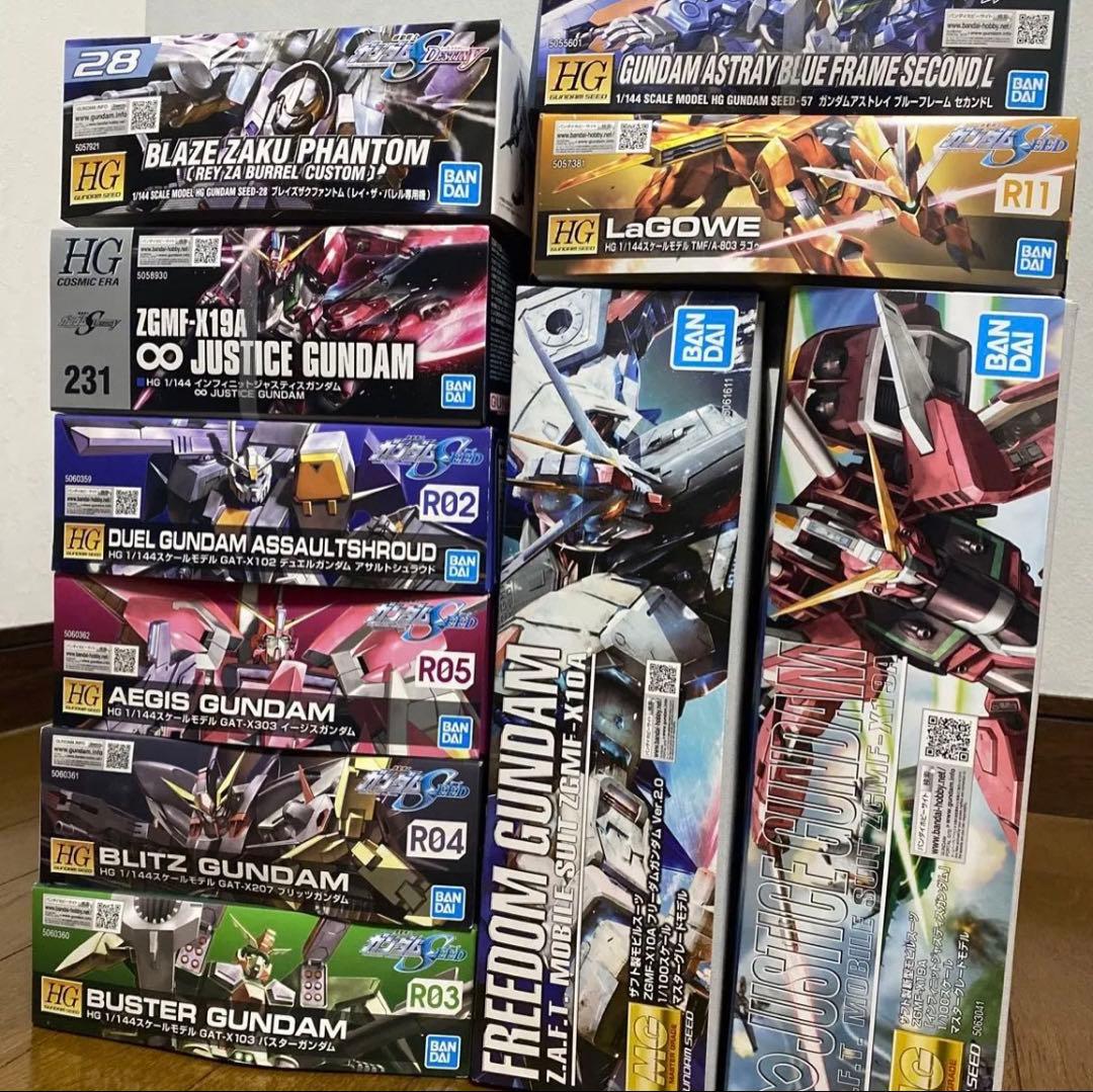 SEED/DESTINY MG/HG ガンプラ 10点まとめ売り ジャスティス