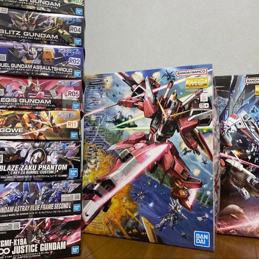 SEED/DESTINY MG/HG ガンプラ 10点まとめ売り ジャスティス