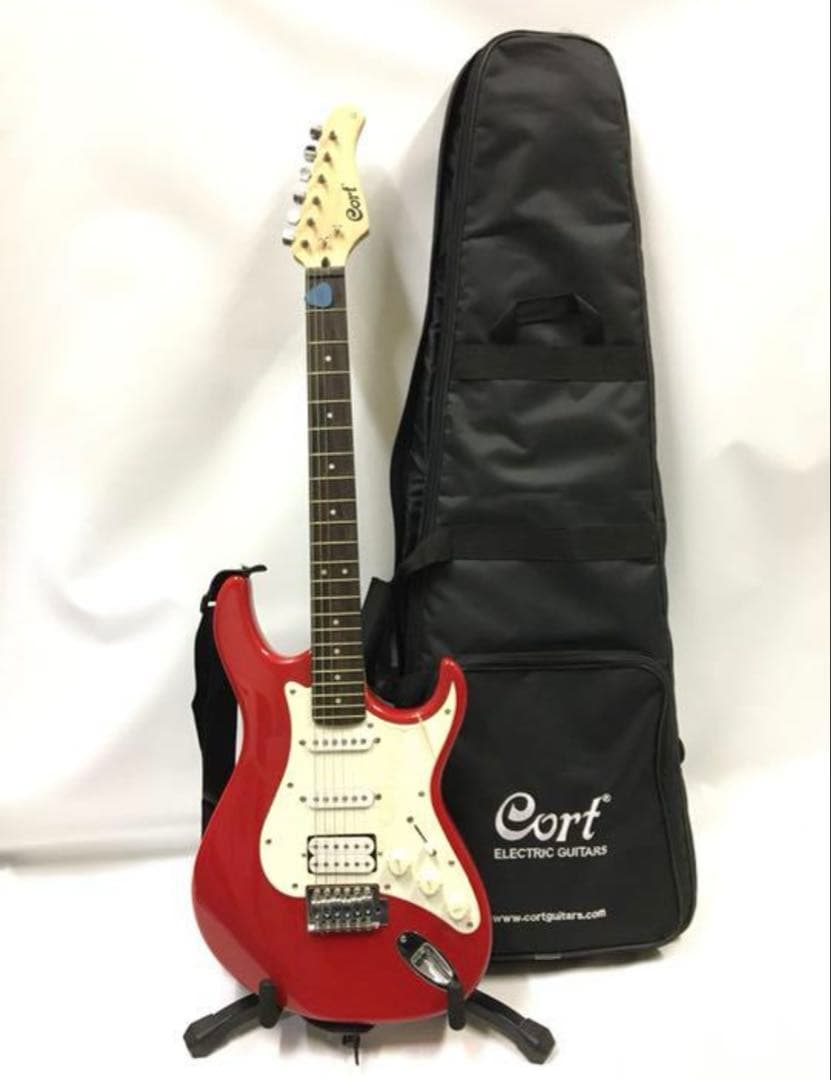 Cort エレキギター レッド ギターケース付き