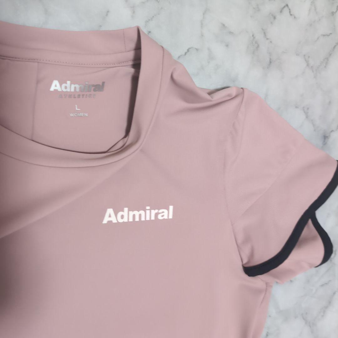 Admiral テニスウェアピンク セットアップ　Ｌ