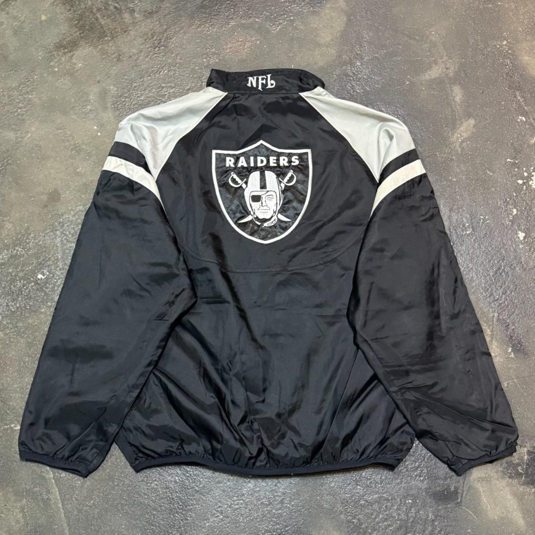 90s NFL RAIDERS レイダース リバーシブルナイロンジャケット L