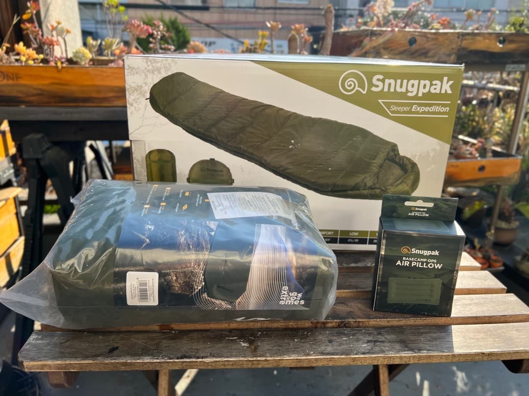 【逸品寝袋フルセット・値下げ不可】Snugpak コンプリートセット
