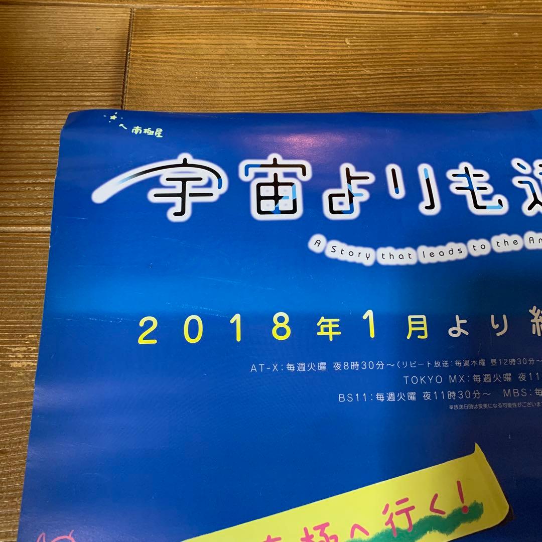 『宇宙よりも遠い場所』販促ポスター　非売品　アニメ　番宣　告知　希少品　レア品