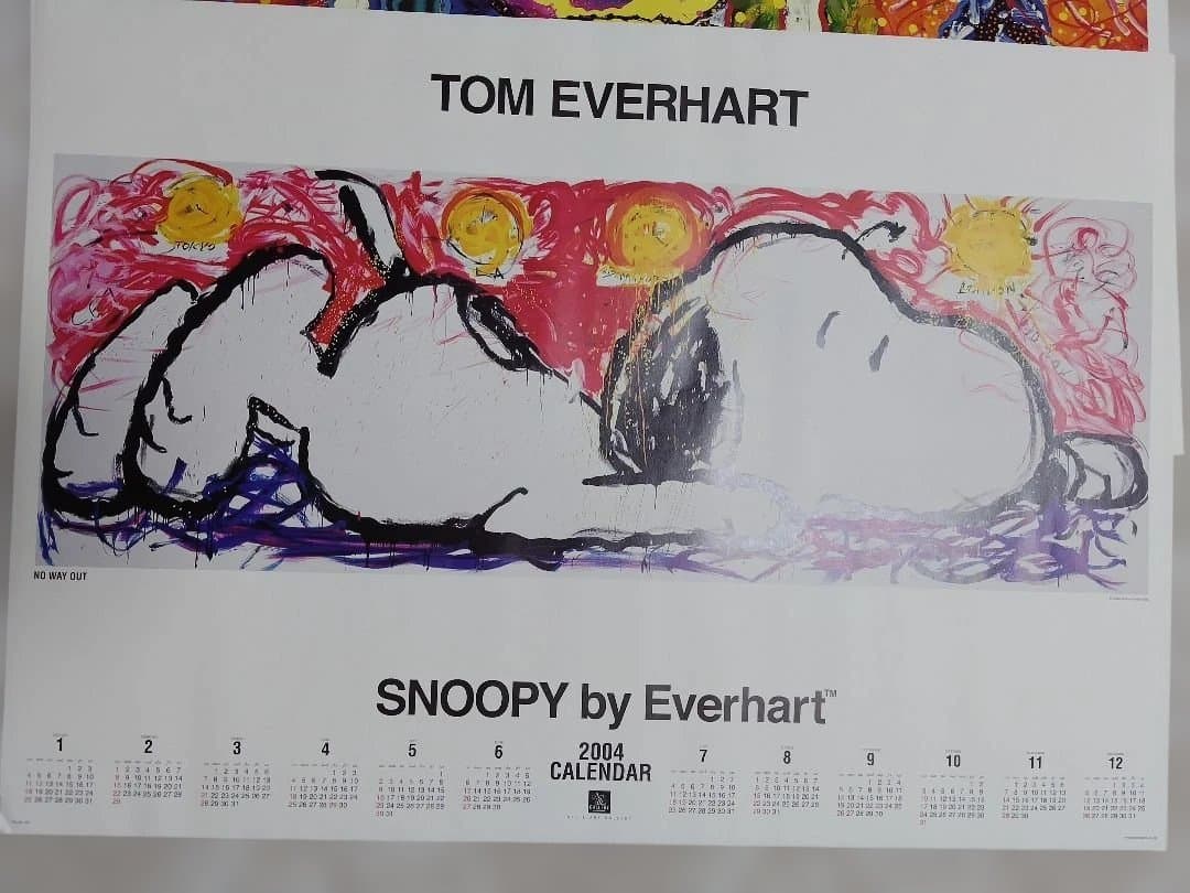 SNOOPY by Everhart ポスターカレンダー 3枚　額縁　非売品
