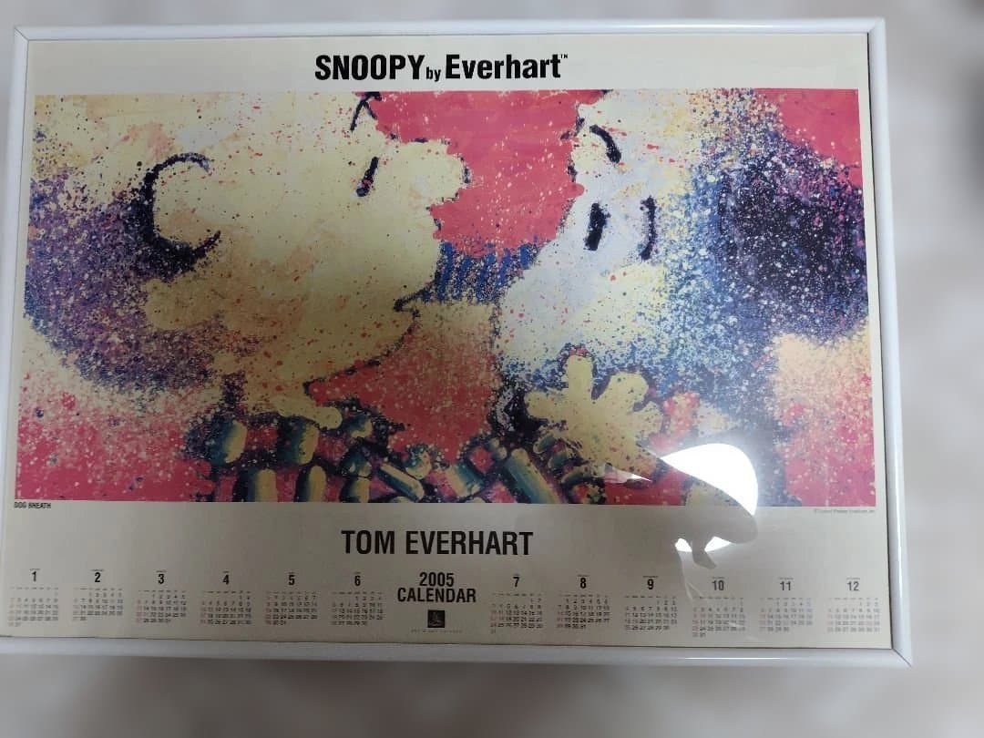 SNOOPY by Everhart ポスターカレンダー 3枚　額縁　非売品