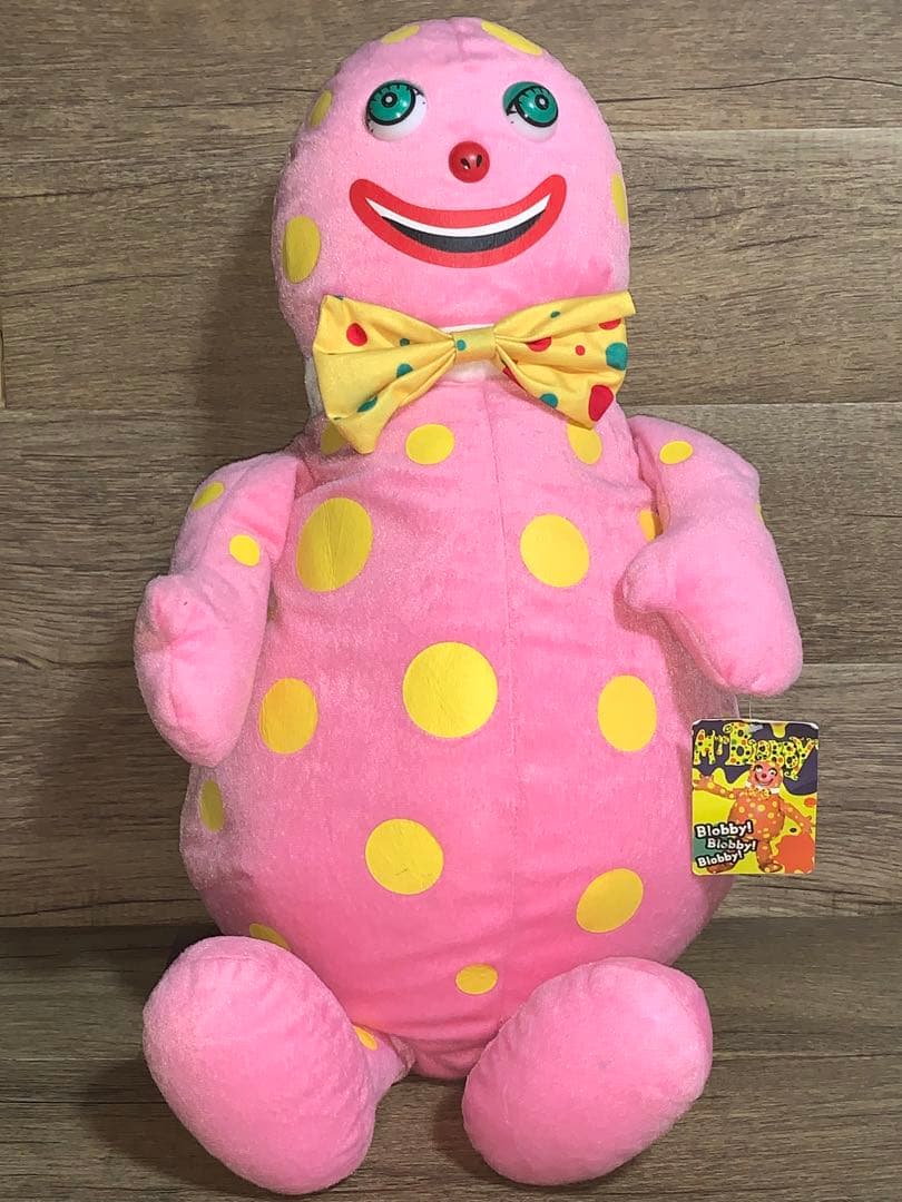 Mr Blobby イギリス ヴィンテージ 特大 ぬいぐるみ ミスターブロビー