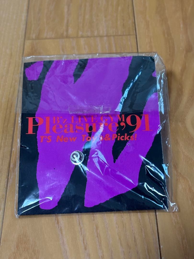 B’z Live-Gym Pleasures’91 ピック　ピンバッジ