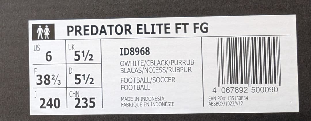 FFF　adidas PREDATOR ELITE FT FG 24cm