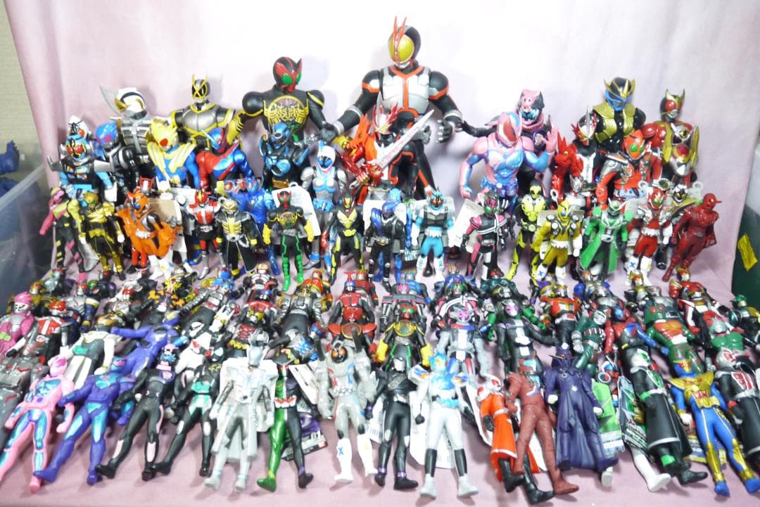 ライダーヒーローシリーズ　ビッグサイズソフビフィギュアなど　108体セット