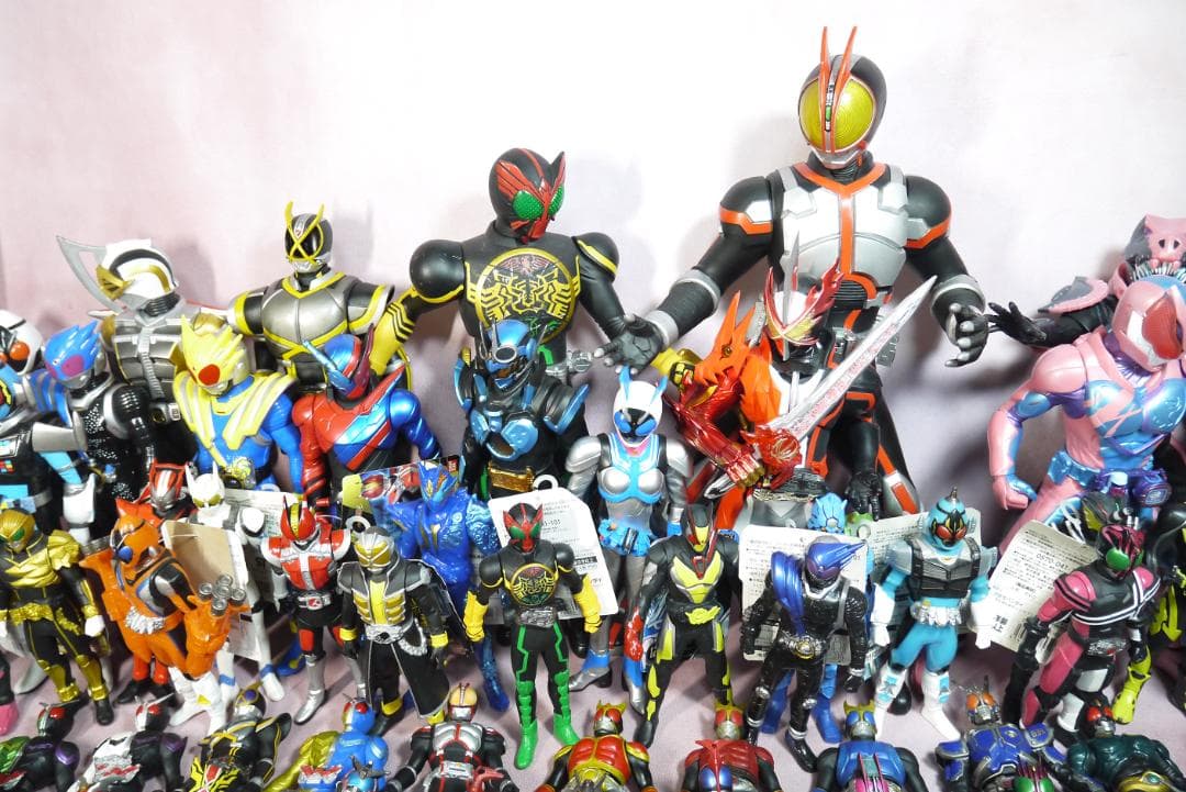 ライダーヒーローシリーズ　ビッグサイズソフビフィギュアなど　108体セット