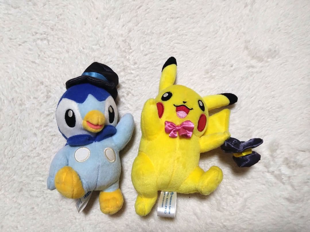 ポッチャマ&ピカチュウ　ぬいぐるみ　ポケモンコンテスト