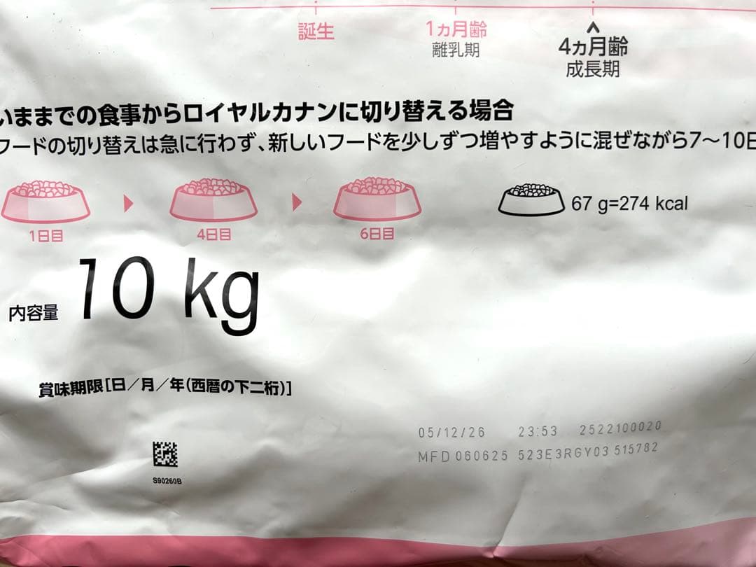 ロイヤルカナン 成長後期の子猫用 キトン 10kg 生後１２ヵ月齢まで ジップ付