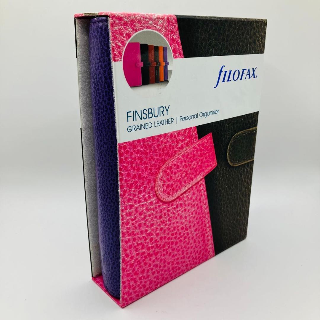 【希少 新品】FILOFAX FINSBURY システム手帳 バイブル パープル