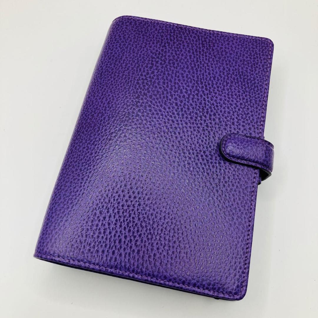 【希少 新品】FILOFAX FINSBURY システム手帳 バイブル パープル