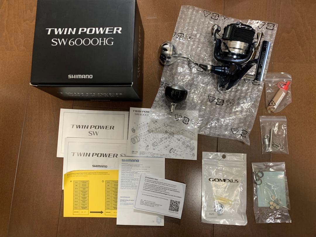 21ツインパワーSW 6000HG 美品　ノブ、スタンド交換済