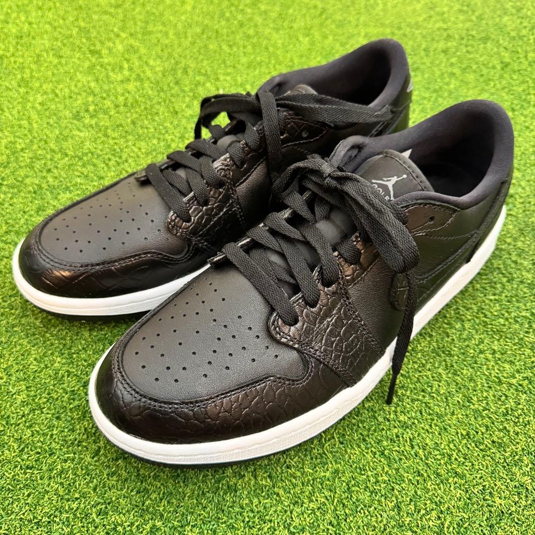 【新品】ナイキ エアジョーダン1LOW GOLF BLACKクロコダイル