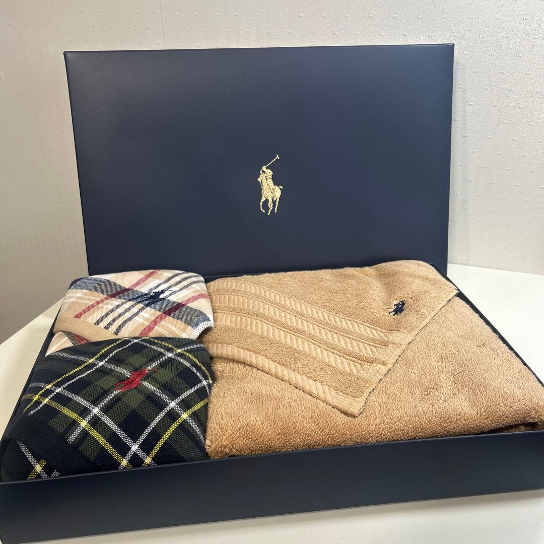 Ralph Lauren＊タオルセット・バスタオル・フェイスタオル・チェック柄