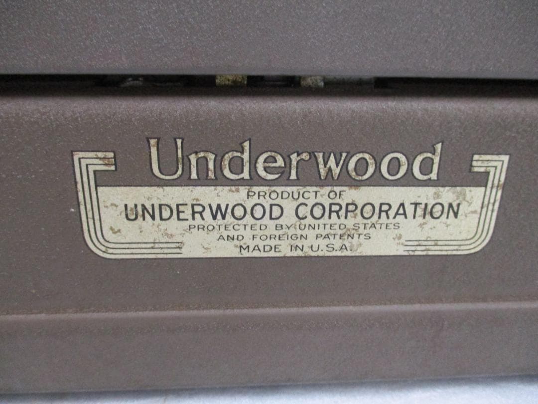 UNDERWOOD タイプライター　ケース入り 動作品