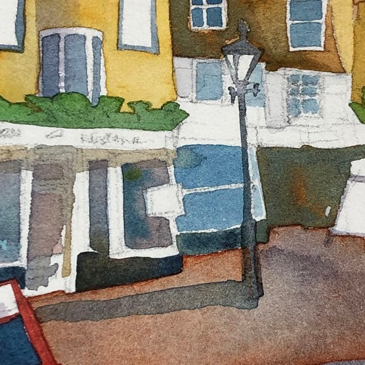 Emma Ball 水彩画 The Lanes,Brighton
