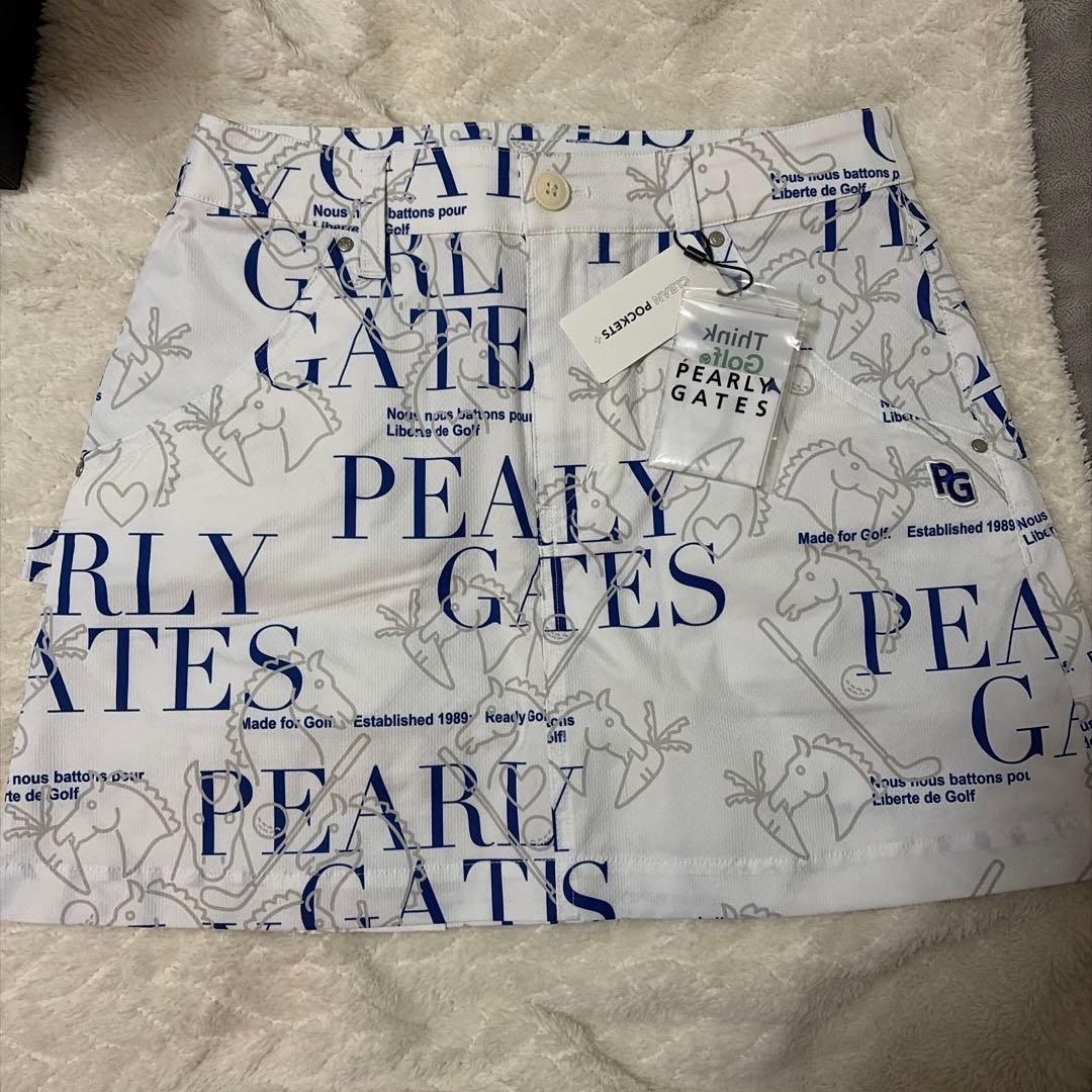 PEARLY GATES ロゴプリントスカート サイズ0