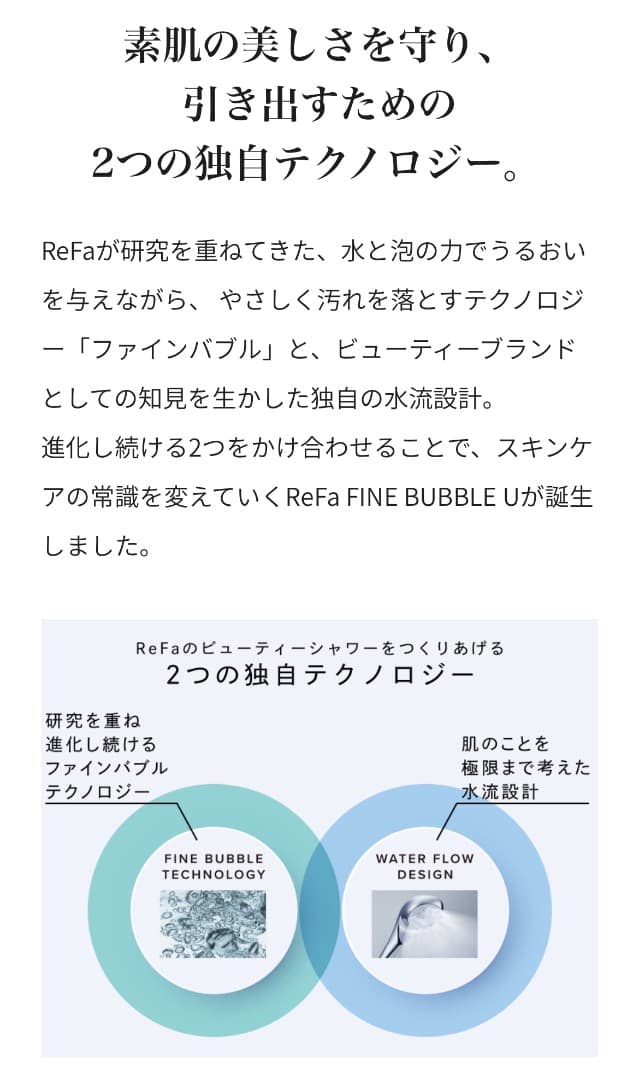 新品 送料無料 ReFa リファインバブルU 高品質 シャワーヘッド 正規品