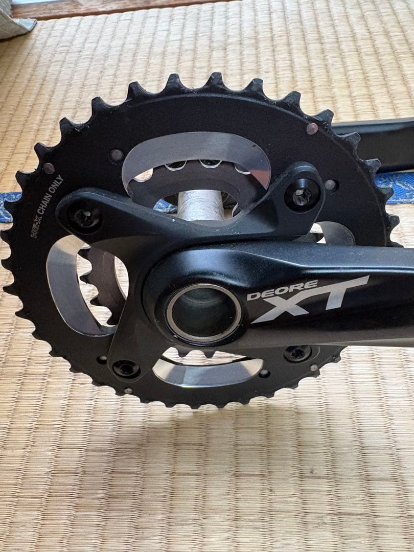 Shimano Deore XT M785 38-24クランクセット 10s用
