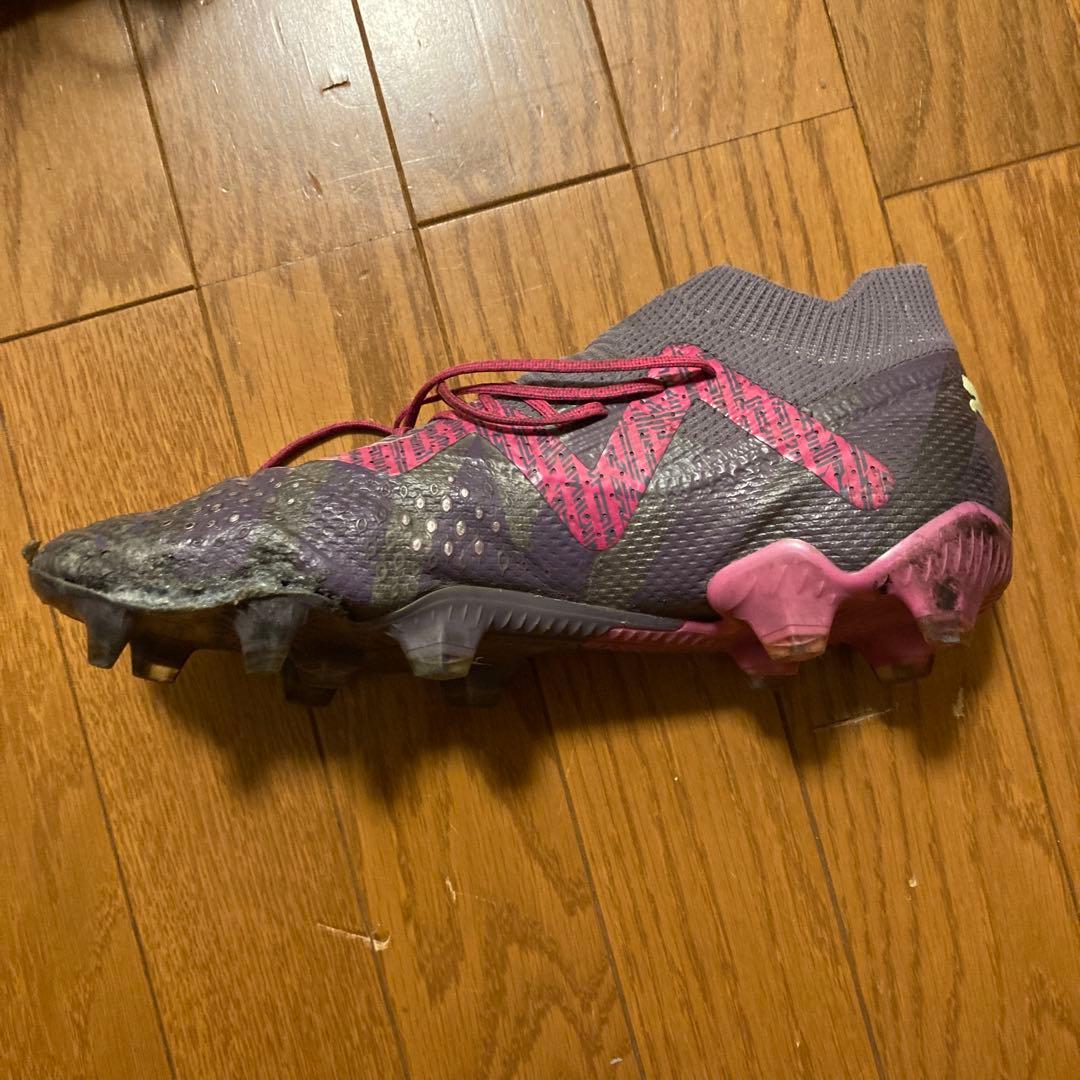 Puma スパイクシューズ グレー/ピンク FG