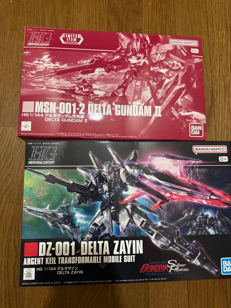 HG 1/144 デルタザイン 銀灰の幻影 デルタガンダム2号機　2点セット