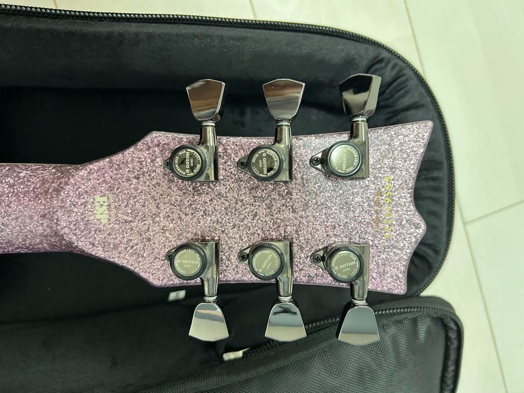 E-II EC DB purple sparkle ピックアップ　Fishman