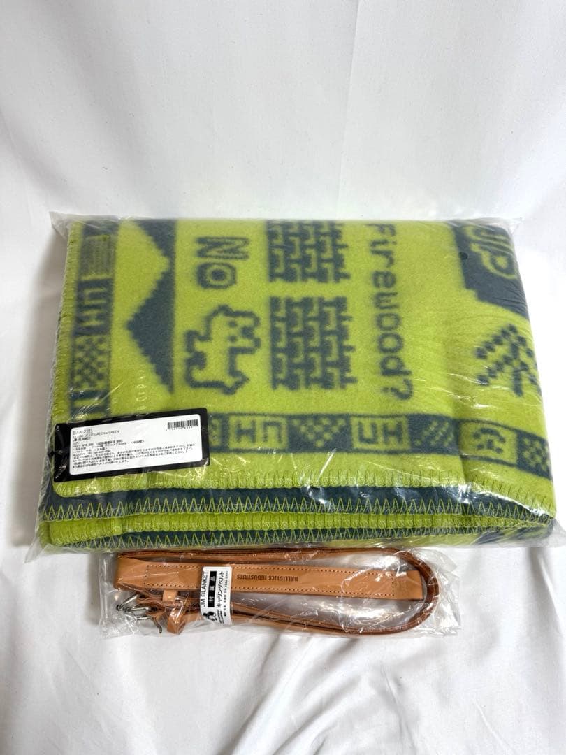 アウトドア寝具 JM BLANKET - LIGHT GREEN x GREEN