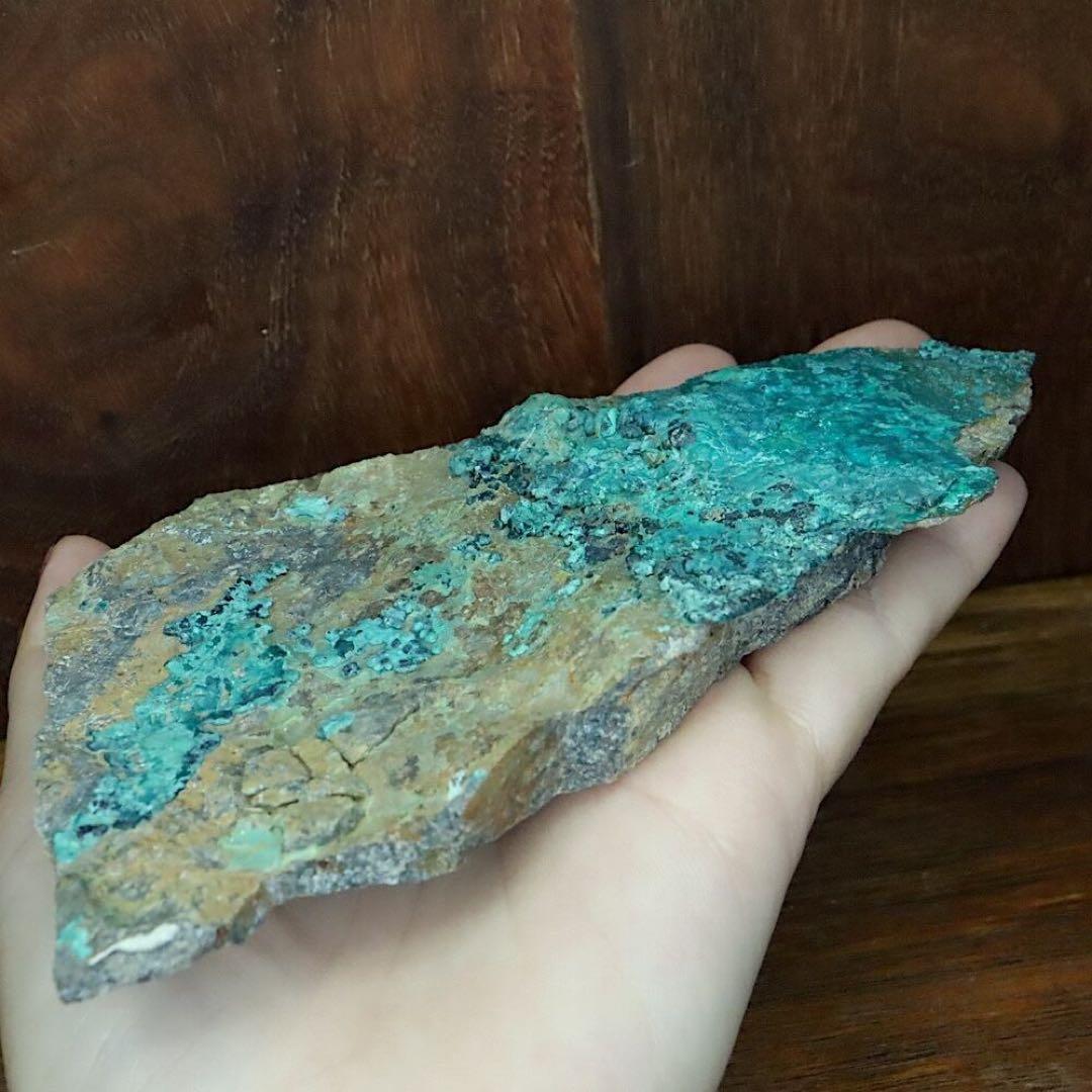 クリソコラ & シュードマラカイト 珪孔雀石 擬孔雀石218.7g CHS167