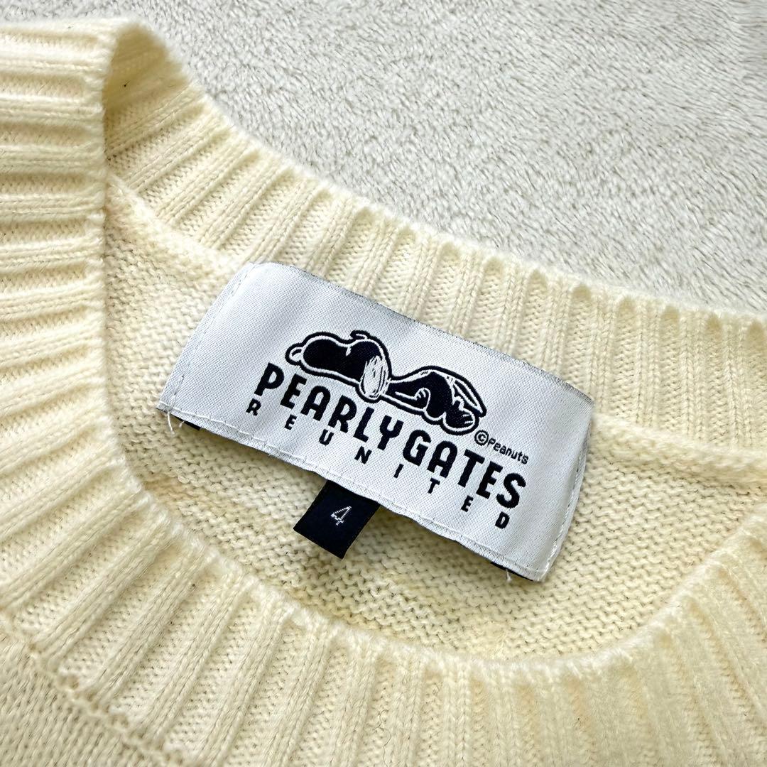 PEARLY GATES × PEANUTS クルーネックニット　サイズ4