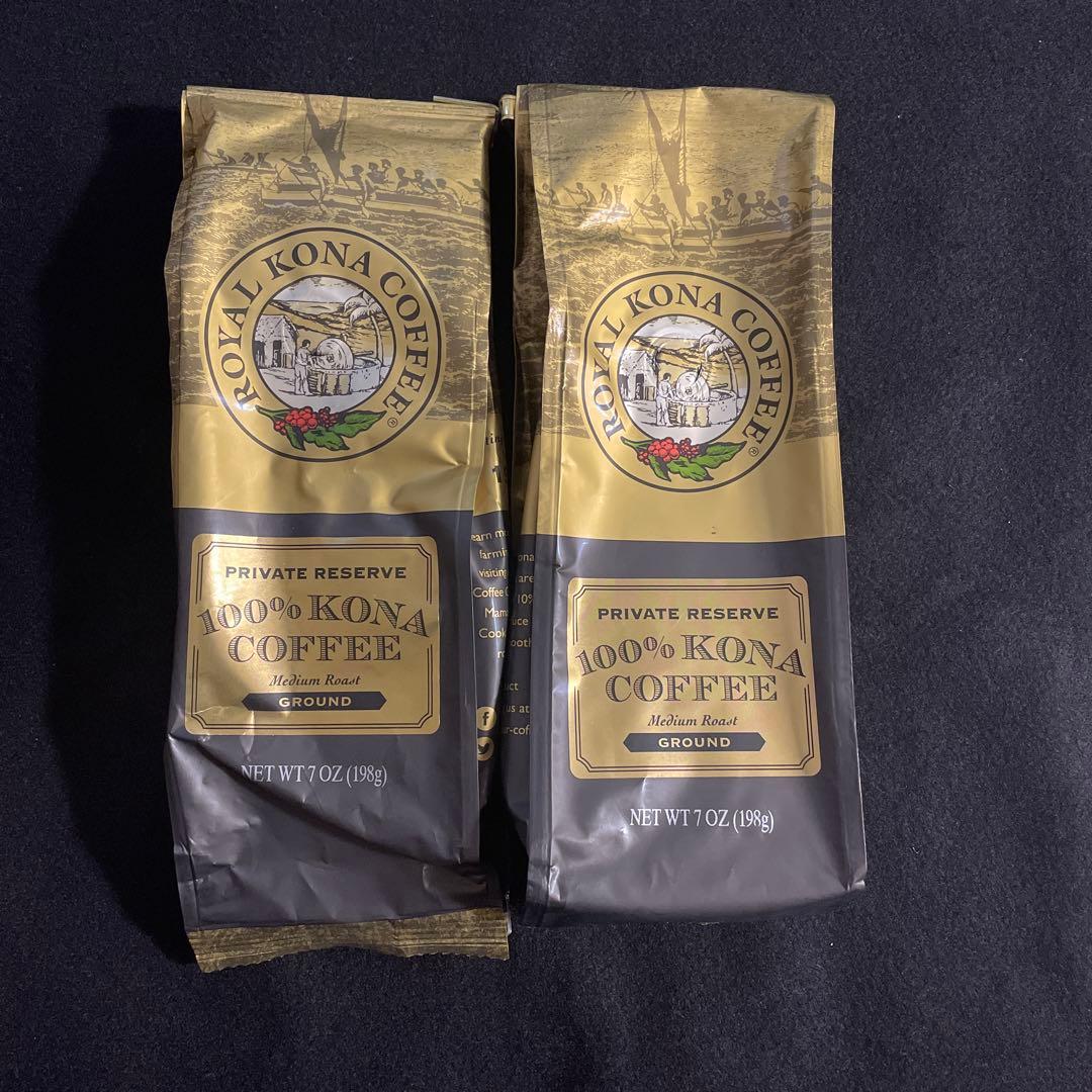 KONA coffee ロイヤル　コナコーヒー100%粉タイプ2袋