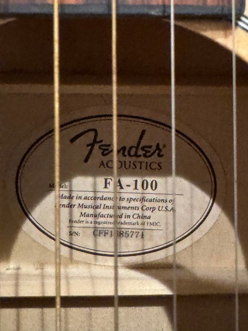 Fender FA-100 アコースティックギター 中古