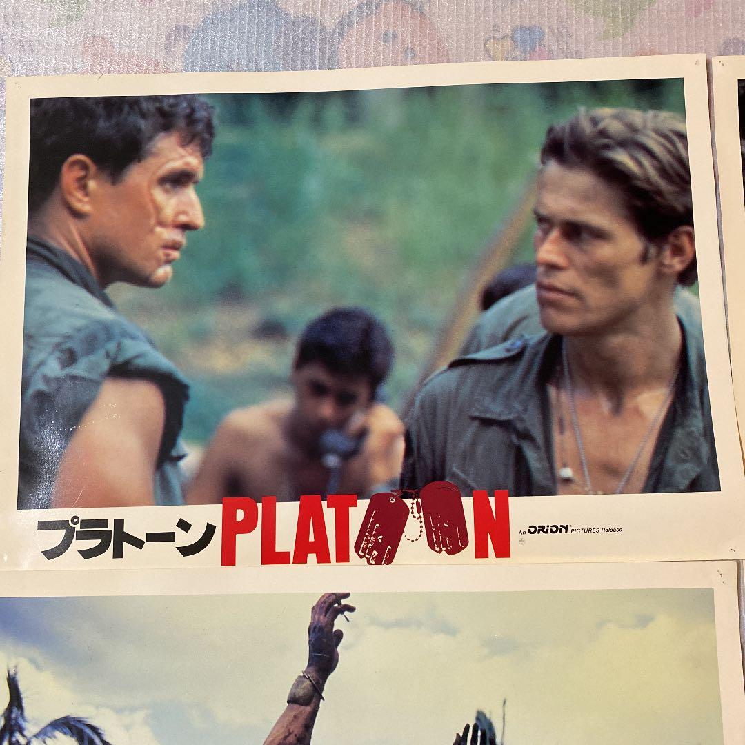 1987年映画　PLATOON 『プラトーン』カラースチール　4枚