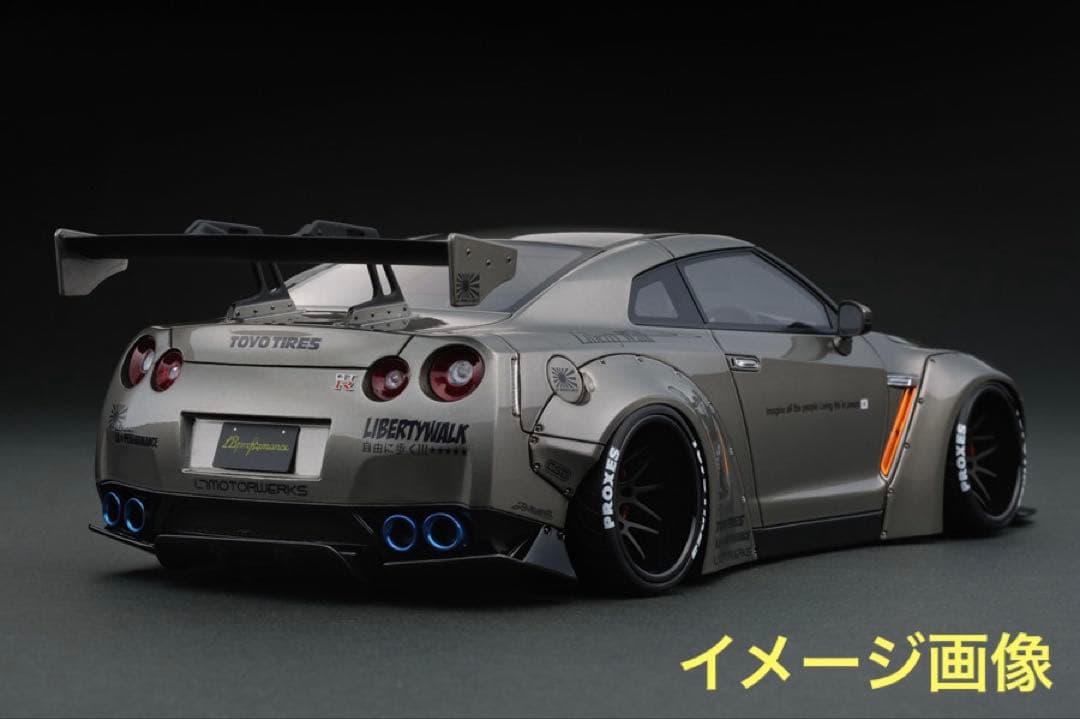 イグニッションモデル 1/18 リバティーウォーク GTR メタリックグレー