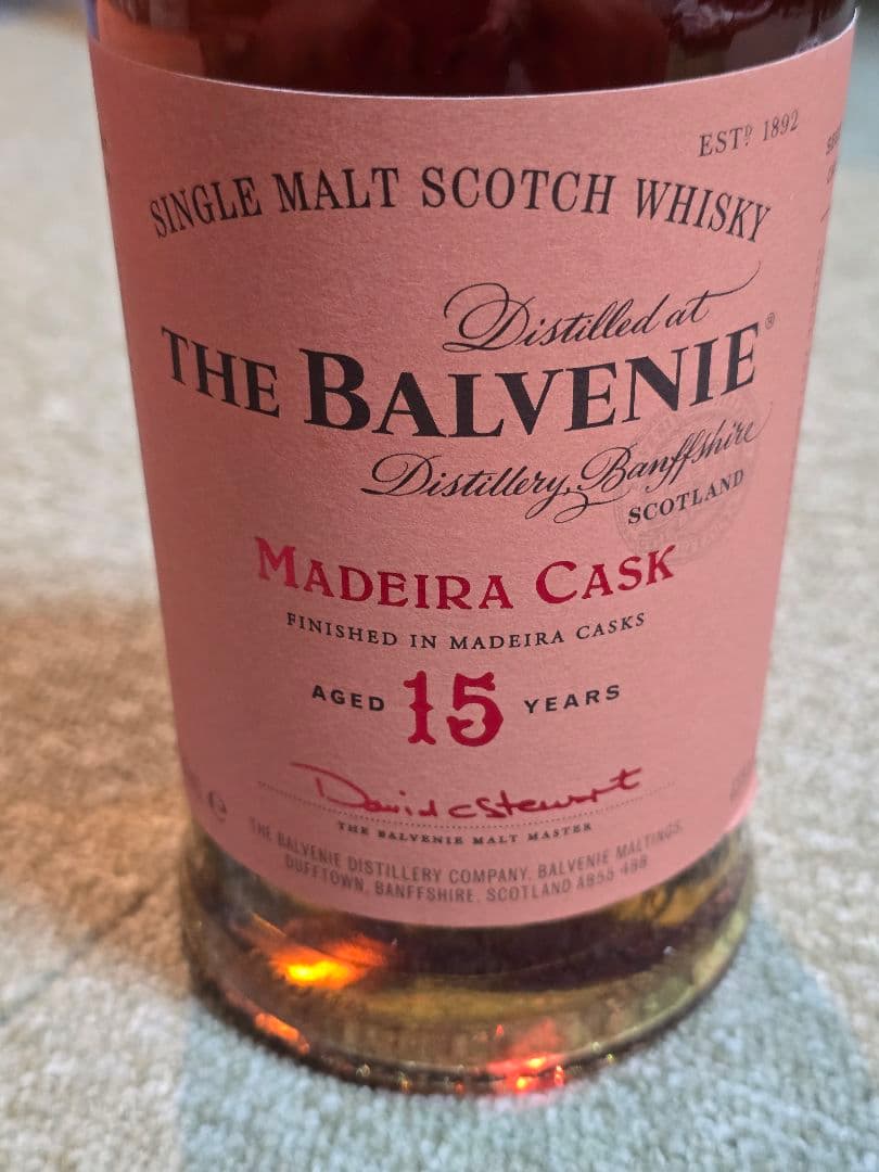 バルヴェニー15年 マディラカスク THE BALVENIE 15