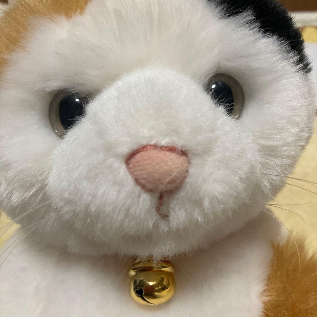 cuddly カドリー　小春　鈴ハートの穴　三毛猫　ぬいぐるみ　中古品