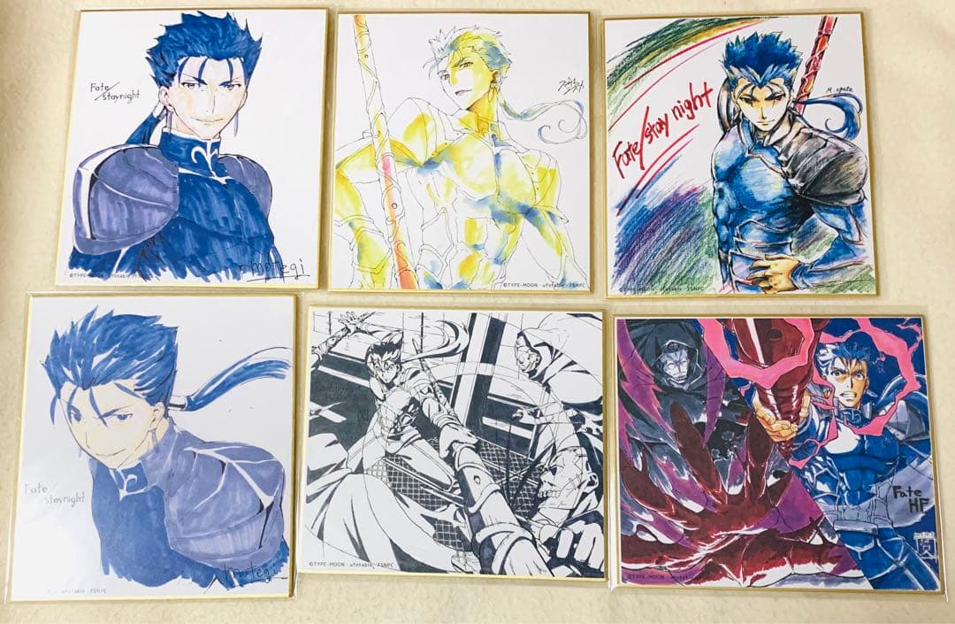 fate ubw HF ランサー クーフーリン ランダム複製ミニ色紙