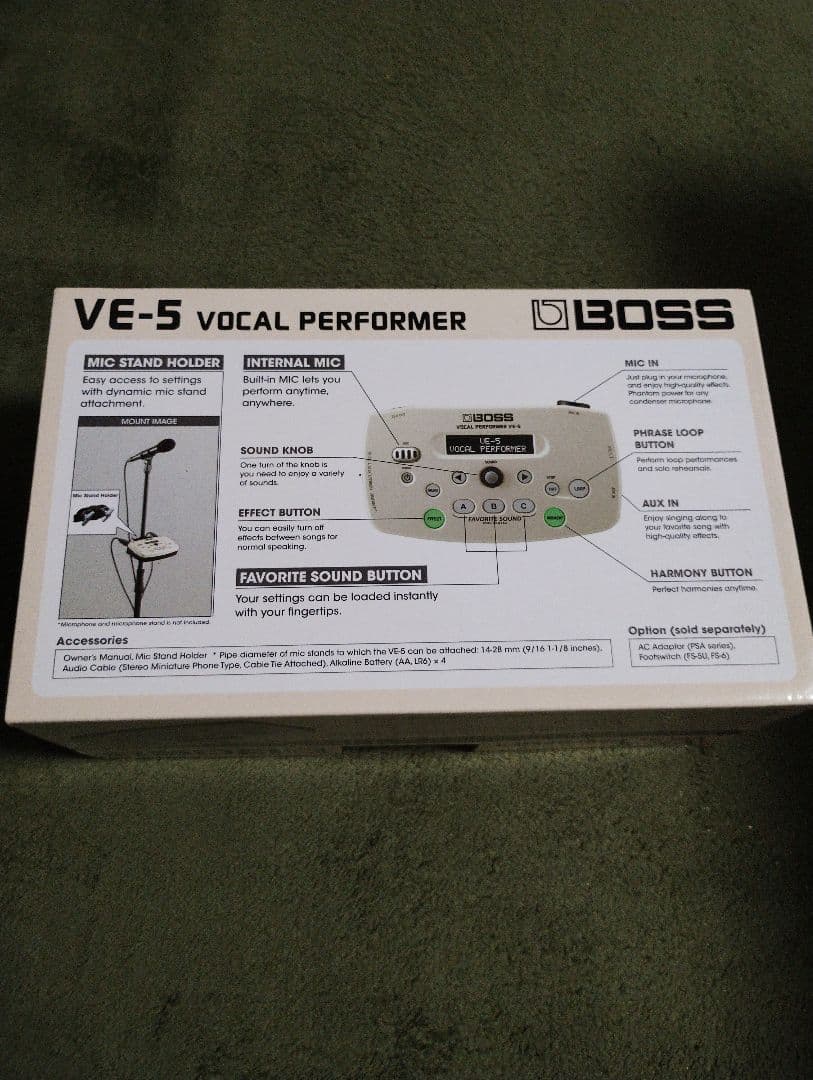 BOSS Vocal Performer VE-5-WH ボーカルエフェクター