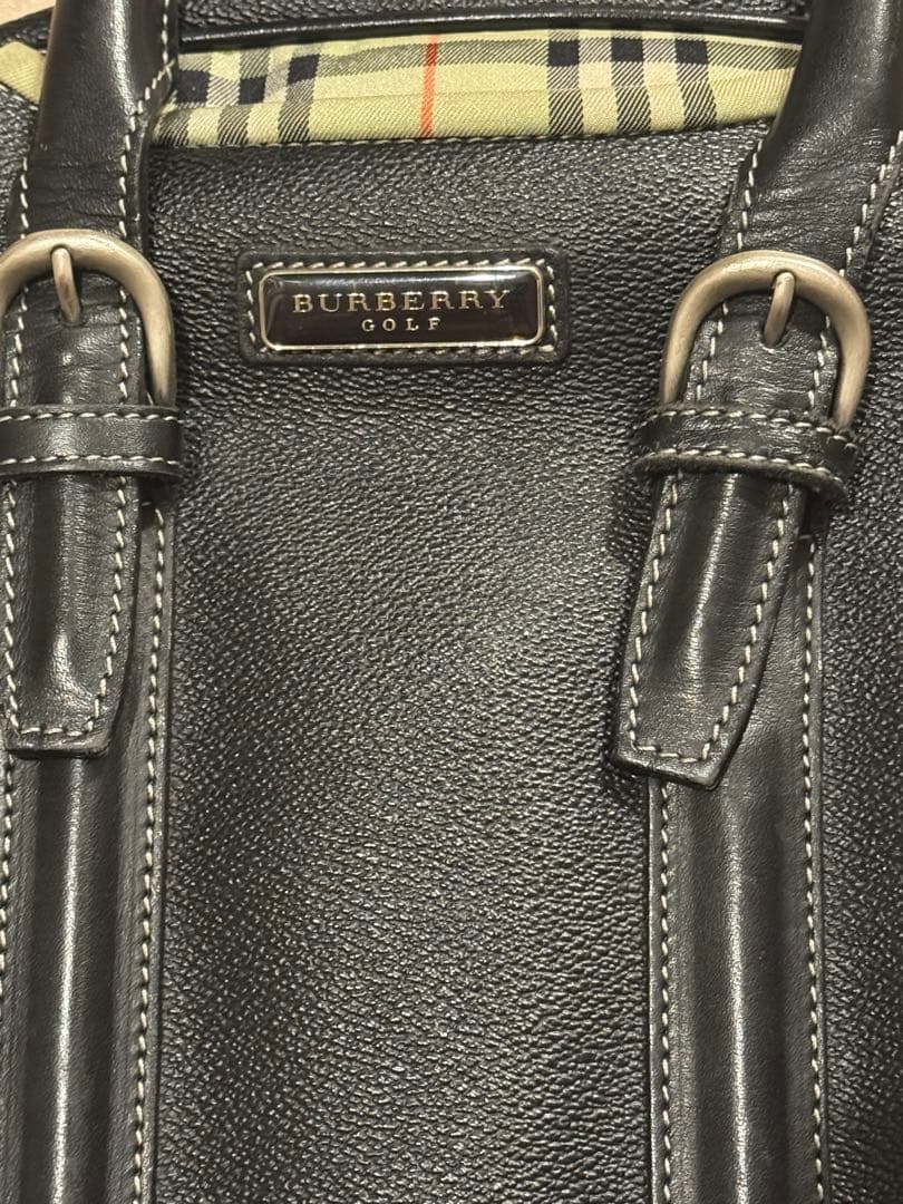 ＢＵＲＢＥＲＲＹ　ゴルフ　シューズケース　ヴィンテージ　黒
